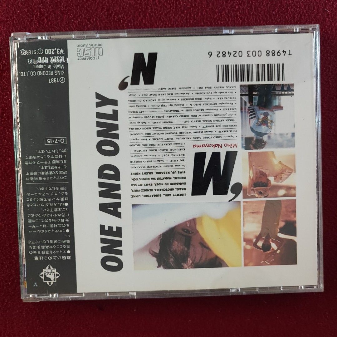 95％new 三洋日版 Miho Nakayama 中山美穗 ONE AND ONLY 專輯 cd /1987年 日版 首版 ＃保存良好 碟面近完美 新淨靚仔, 興趣及遊戲, 音樂、樂器 ...