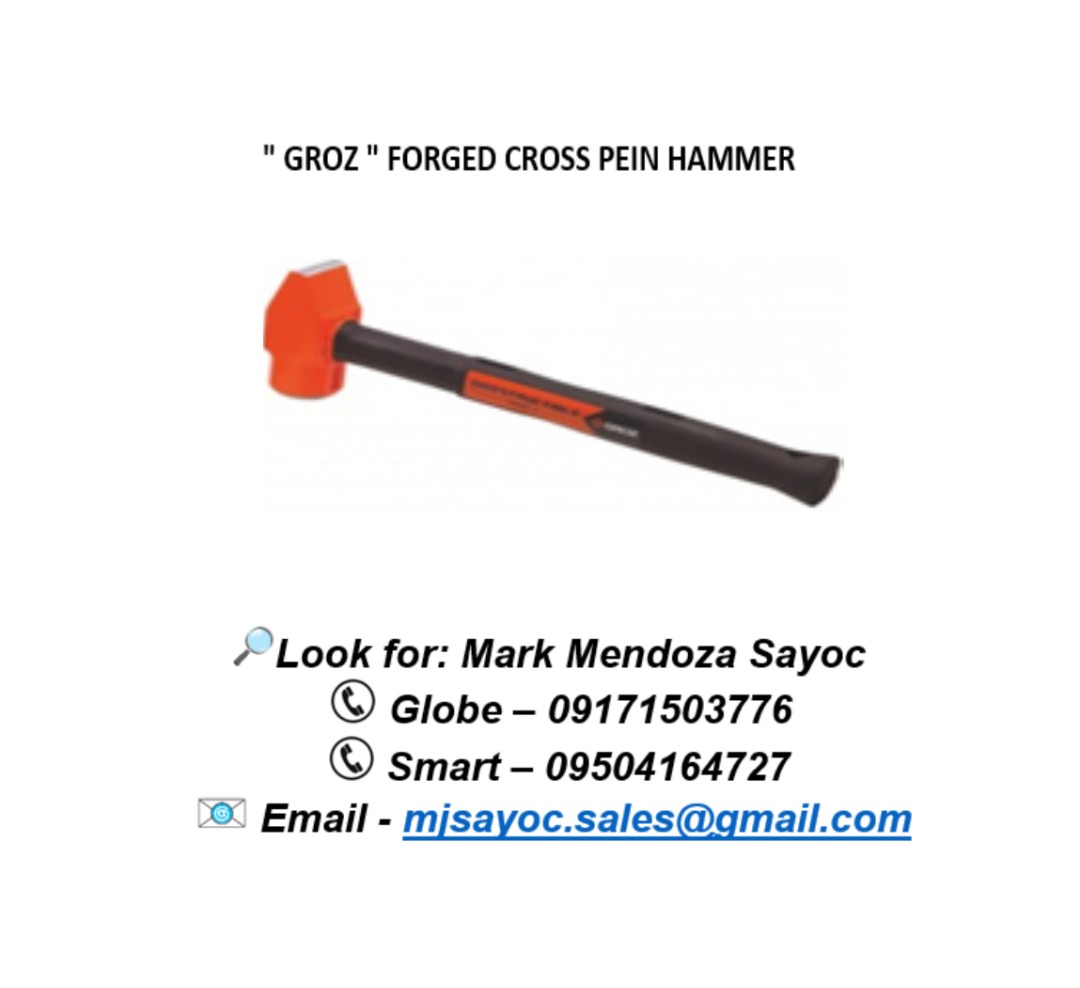 " GROZ " FORGED CROSS PEIN HAMMER, Commercial & Industrial ...