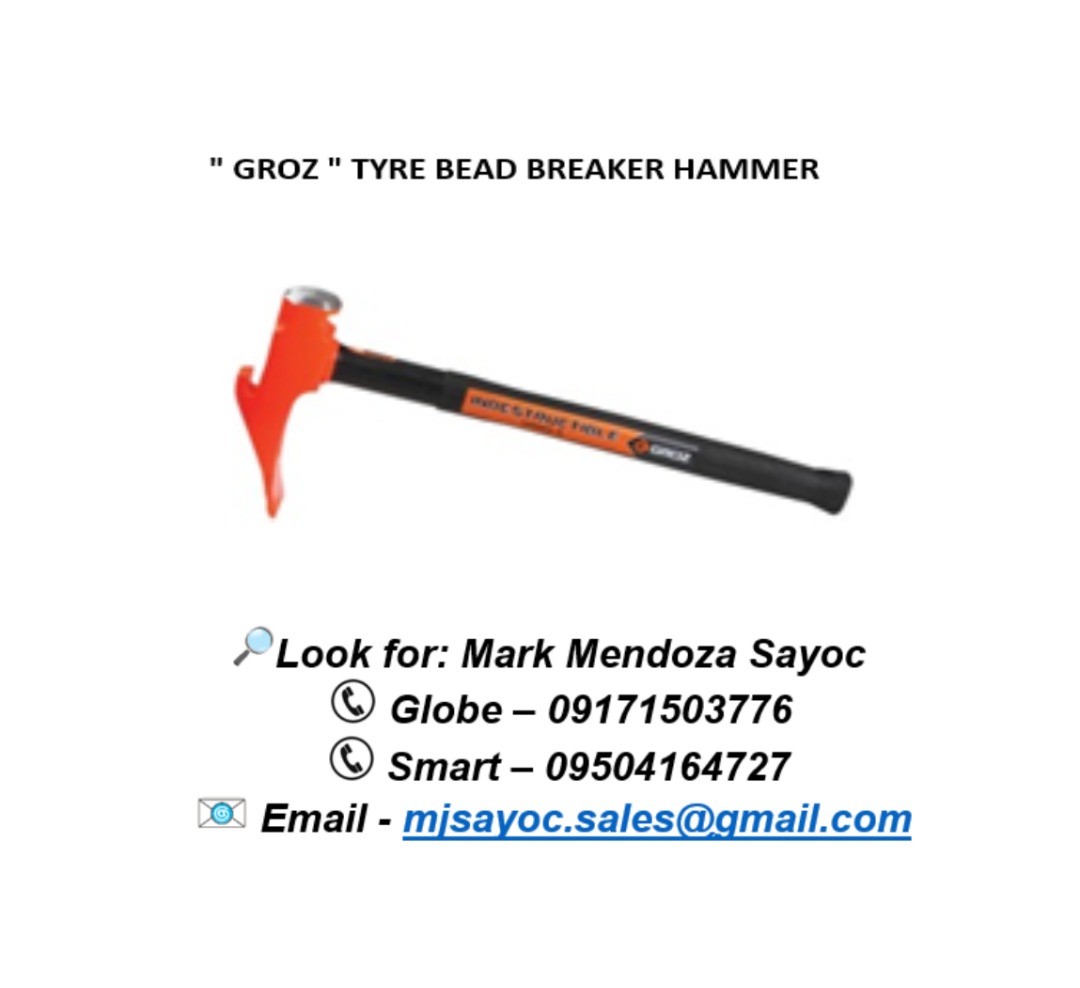 " GROZ " TYRE BEAD BREAKER HAMMER, Commercial & Industrial ...