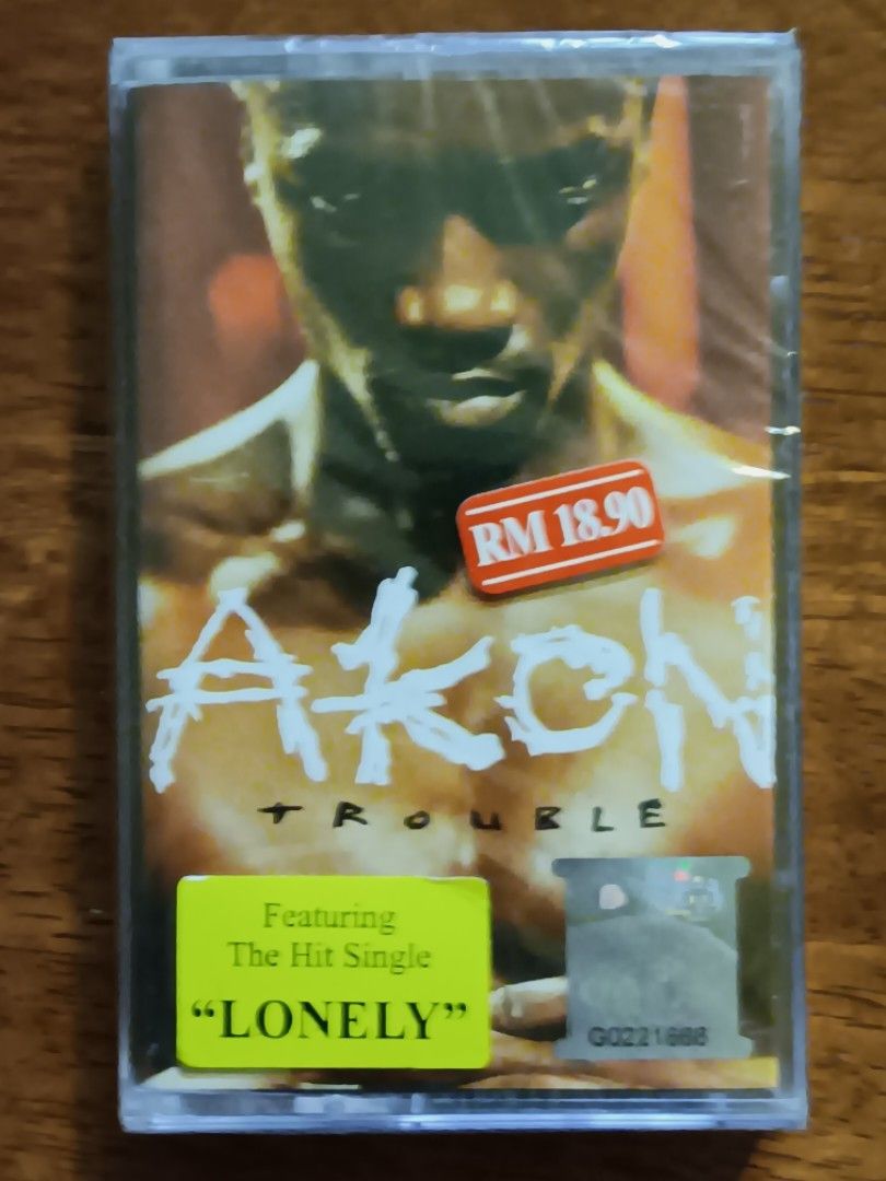 Akon - Trouble - Malaysia Edition Cassette (Brand New Sealed), Hobbies ...