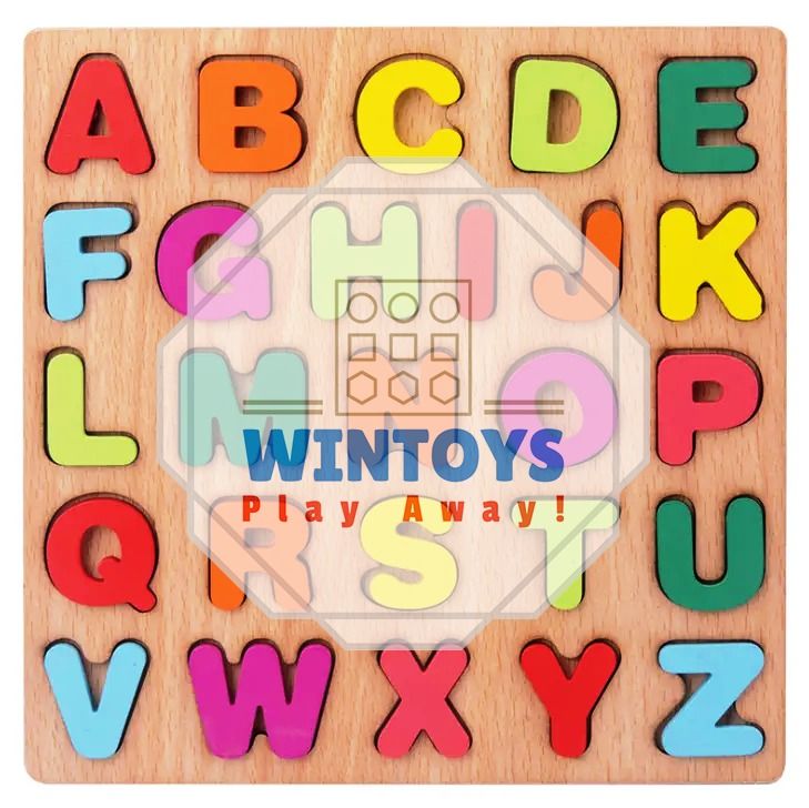 Alphabet Digital Puzzle Wooden Toys Kid Number Letter shape Matching ...