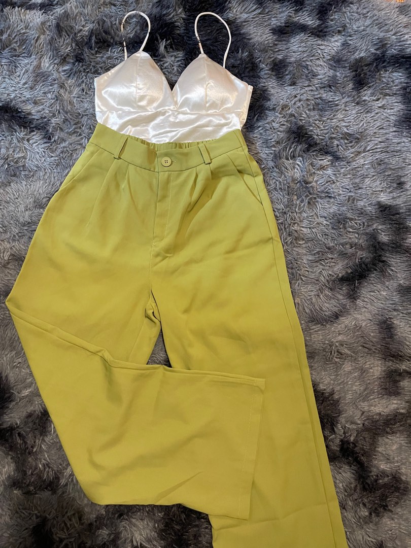 Apple green ceo trouser, Women's Fashion, Bottoms, Other Bottoms on ...