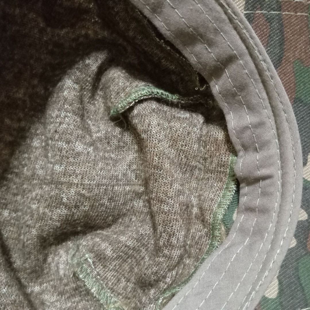 army camo military fluffy wig brim cap, Men's Fashion, Watches ...