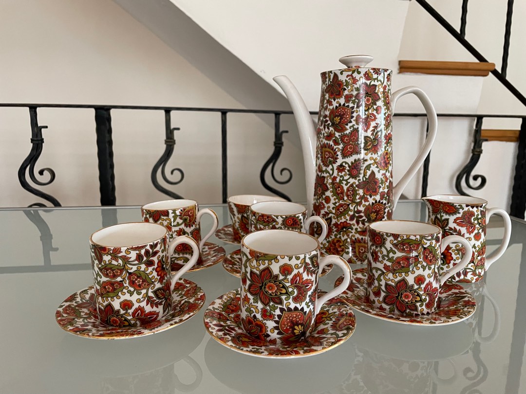 Ashley Fine Bone China tea set, Furniture & Home Living, Kitchenware ...