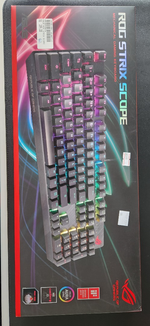 Asus Republic of Gamer (ROG) Strix Scope Mechanical Gaming Keyboard ...