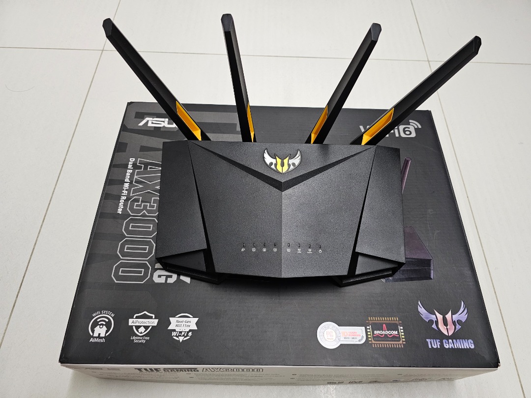 Asus Tuf Gaming AX3000 wifi 6 router, Computers & Tech, Parts ...