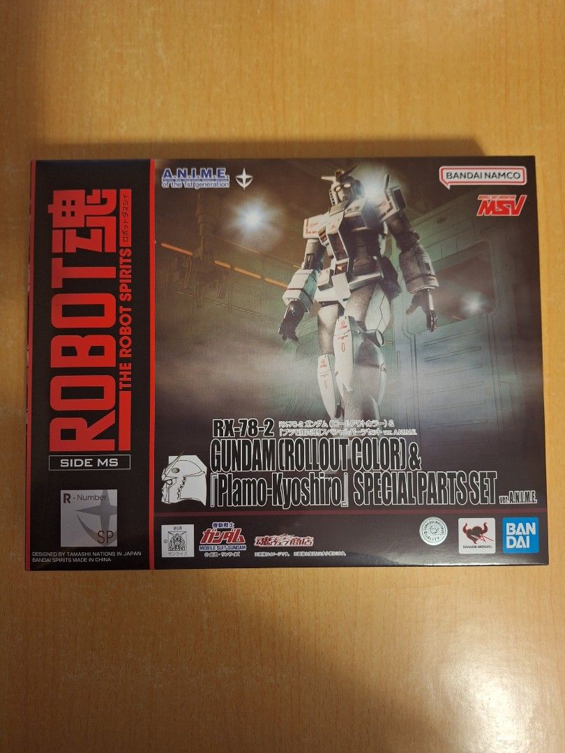 全新Bandai Robot魂 高達 RX-78-2 Gundam (Rollout Color)&[Plamo-Kyoshiro.] Special Parts Set, 興趣及遊戲, 玩具 ...