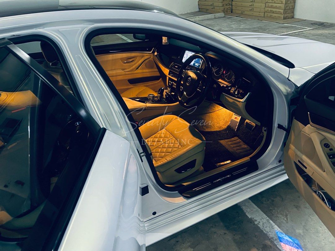 BMW F10 523i Full Car Body Interior Exterior Vinyl Wrap - Gloss White ...