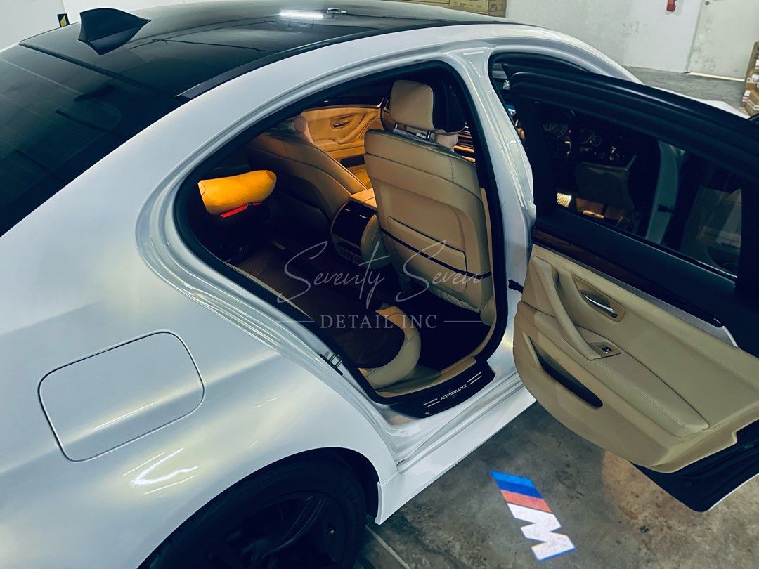 BMW F10 523i Full Car Body Interior Exterior Vinyl Wrap - Gloss White ...