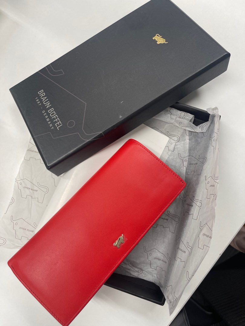 Braun buffel long wallet red, Women's Fashion, Bags & Wallets, Wallets ...