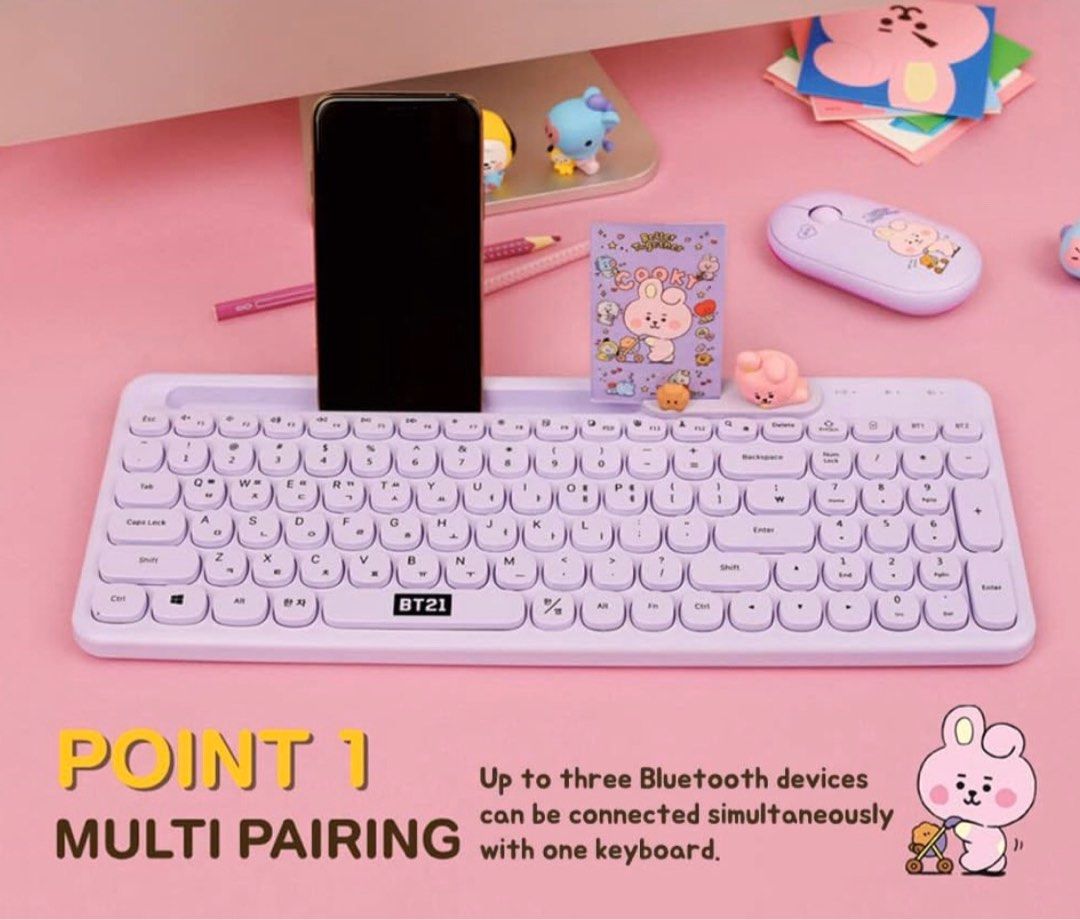 BT21 Mang Wireless Keyboard, Computers & Tech, Parts & Accessories ...