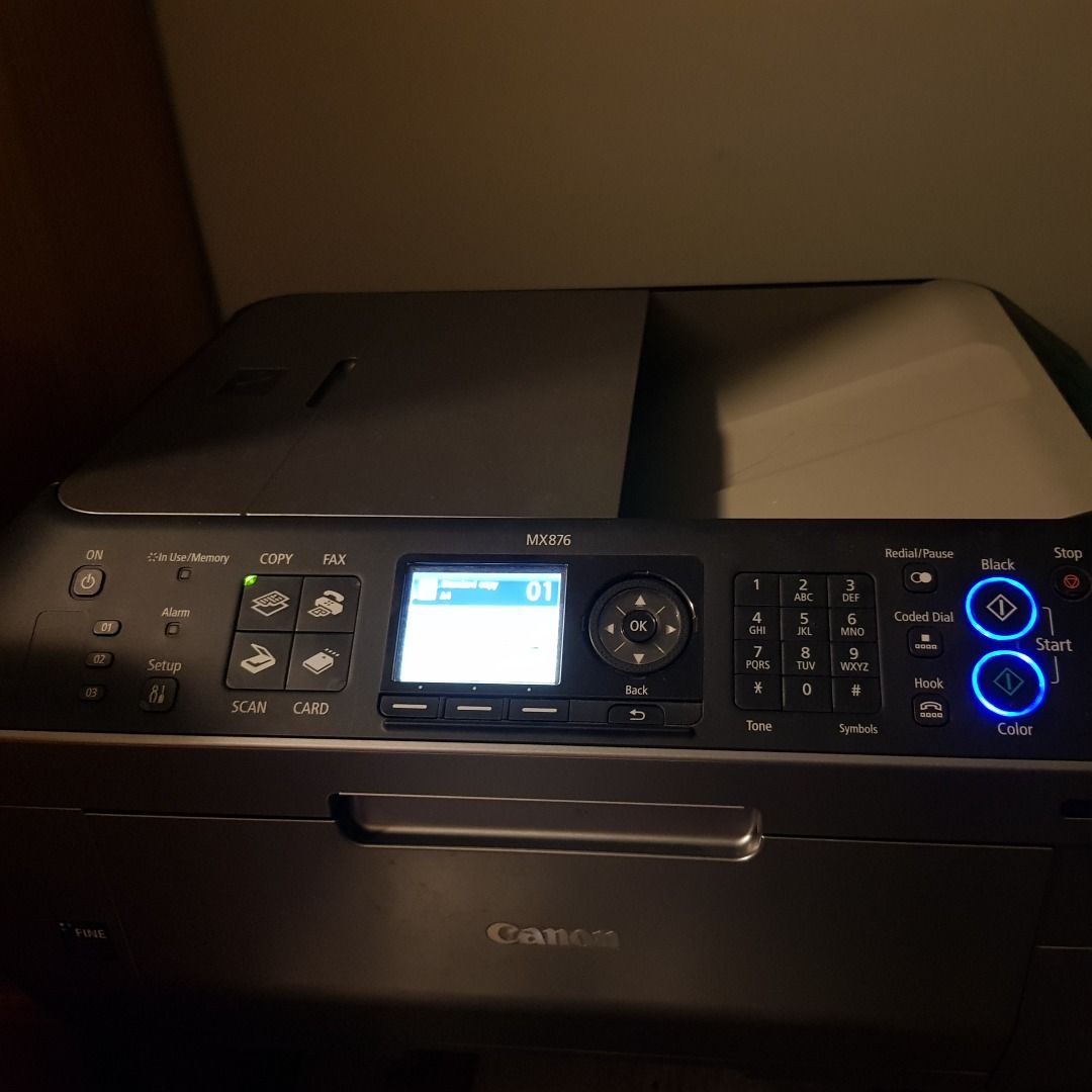 Canon Pixma MX876 Mfc printer copier scanner, Computers & Tech ...