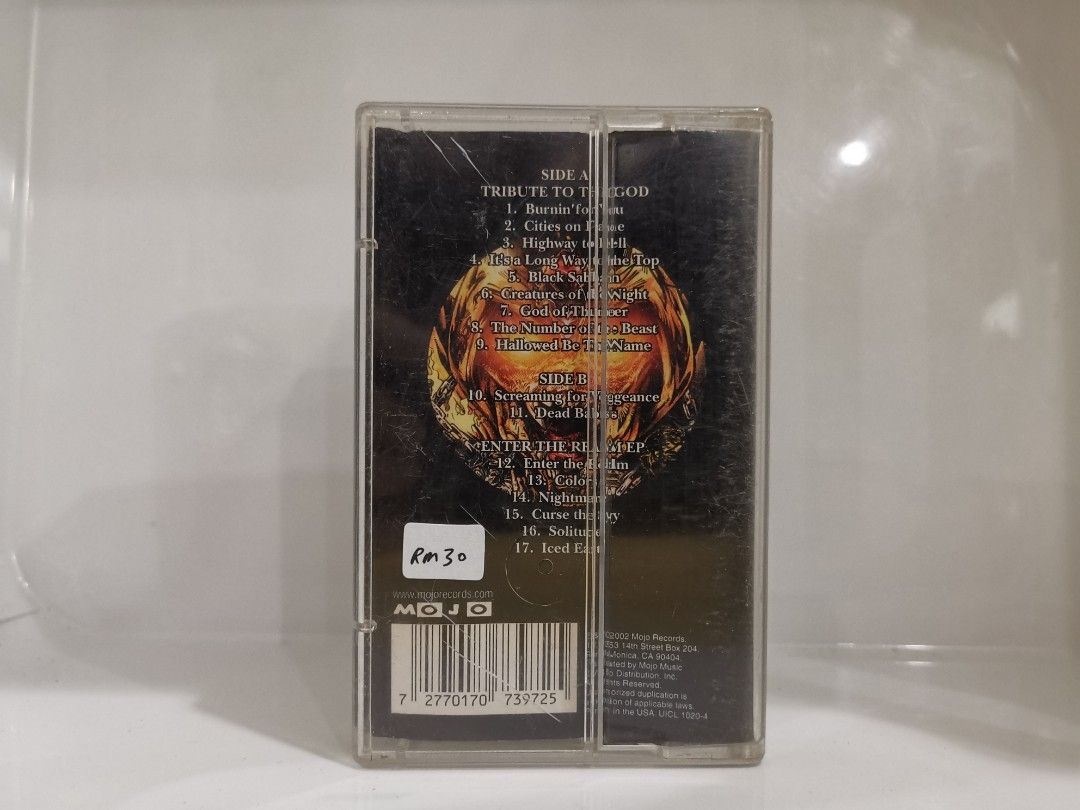 (Cassette) ICED EARTH Tribute To The GODS & Enter The Realm EP, Hobbies & Toys, Music & Media ...
