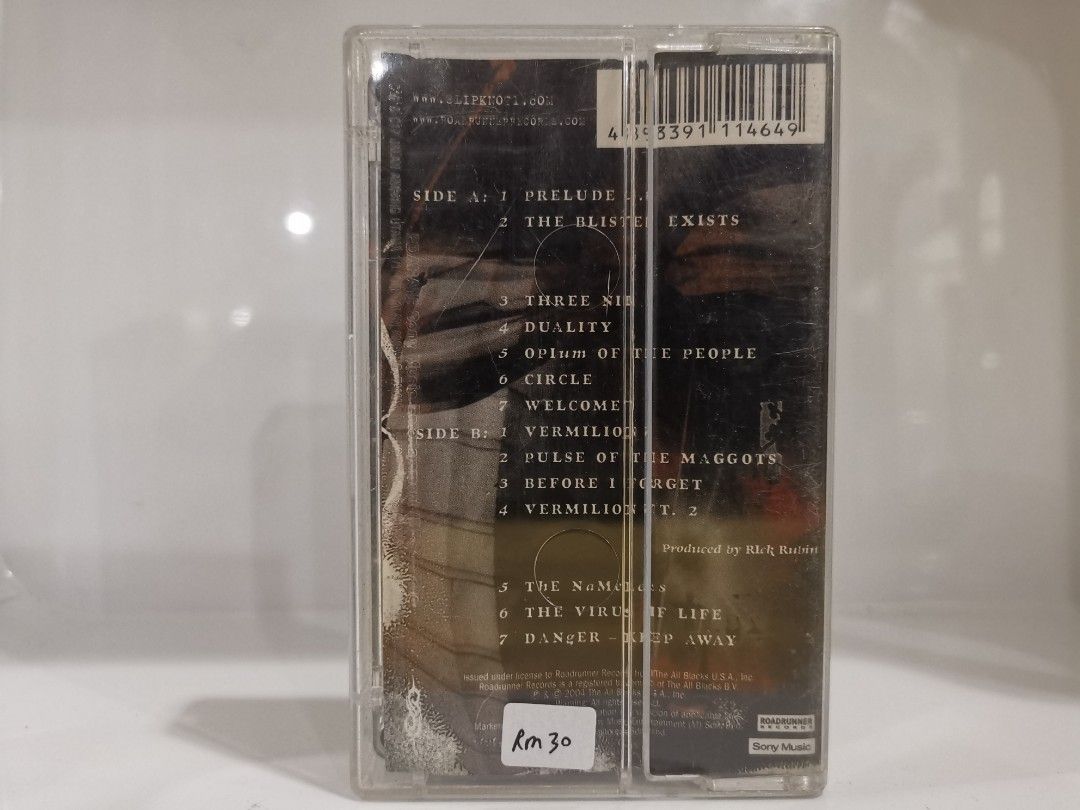 (Cassette) SLIPKNOT Vol.3 (The Subliminal Verses), Hobbies & Toys ...