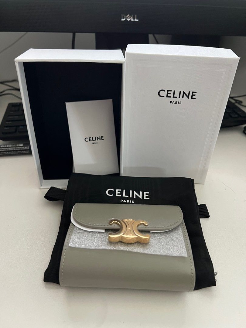 Celine Trifold Wallet, Luxury, Bags & Wallets on Carousell