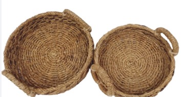 CES BK22057L Locally Hand Braided Buri Rope Round Multipurpose Tray ...