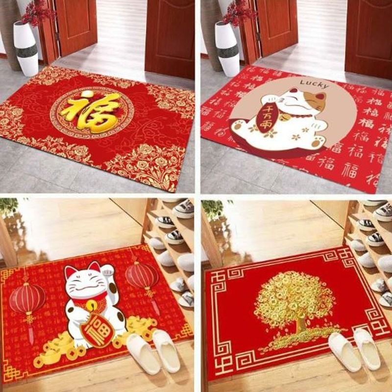 CNY Floor Mat Carpet Mat Chinese Lunar New Year Sofa Rug Living Room ...