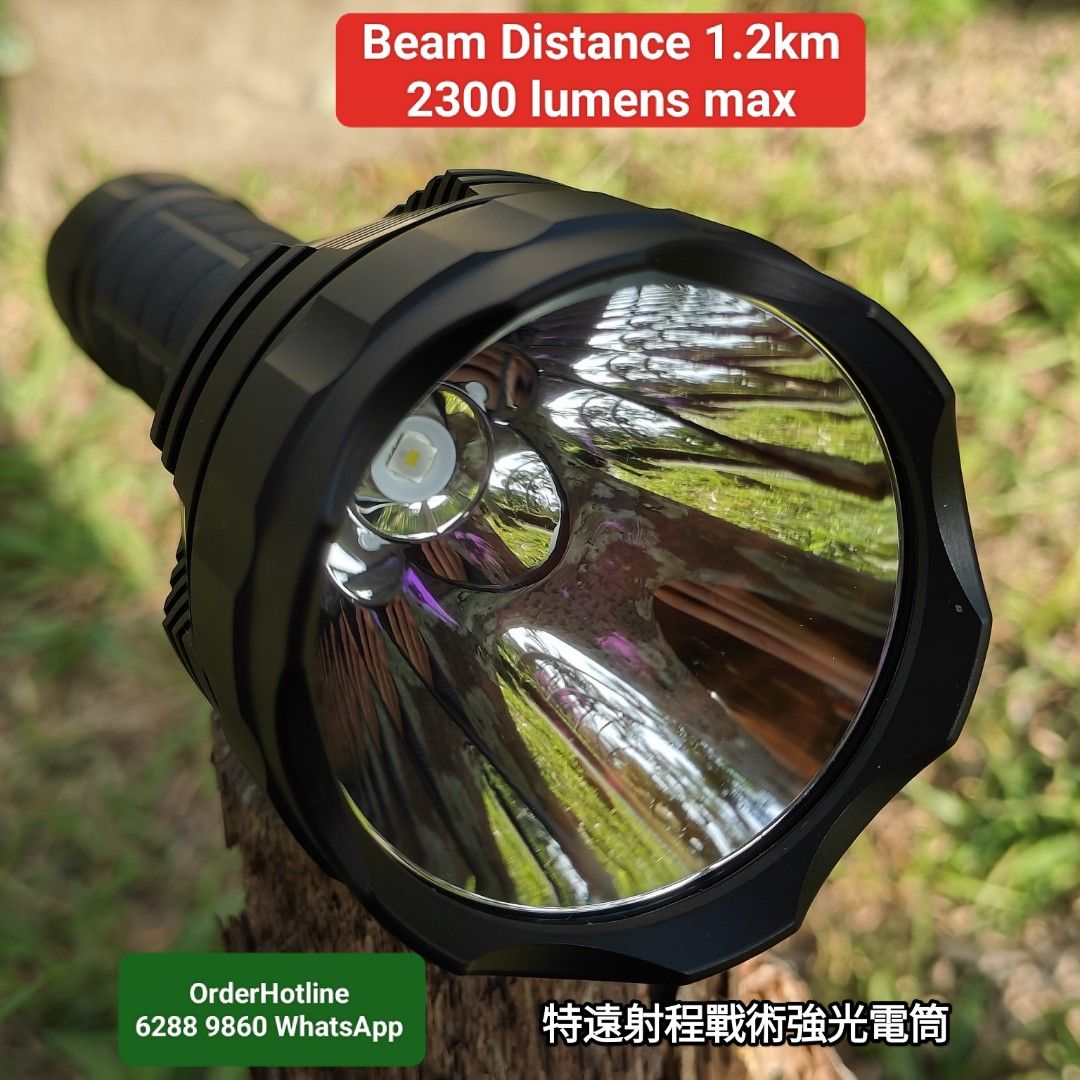 CONVOY Tactical Flashlight/ Long Range Thrower. Rechargeable. Full set ...