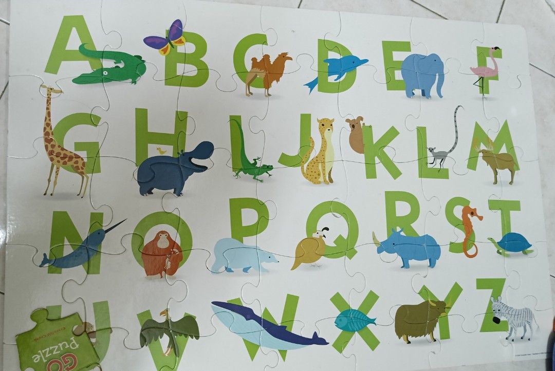 Crocodile Creek Animal Alphabet Puzzle (B04), Hobbies & Toys, Toys ...