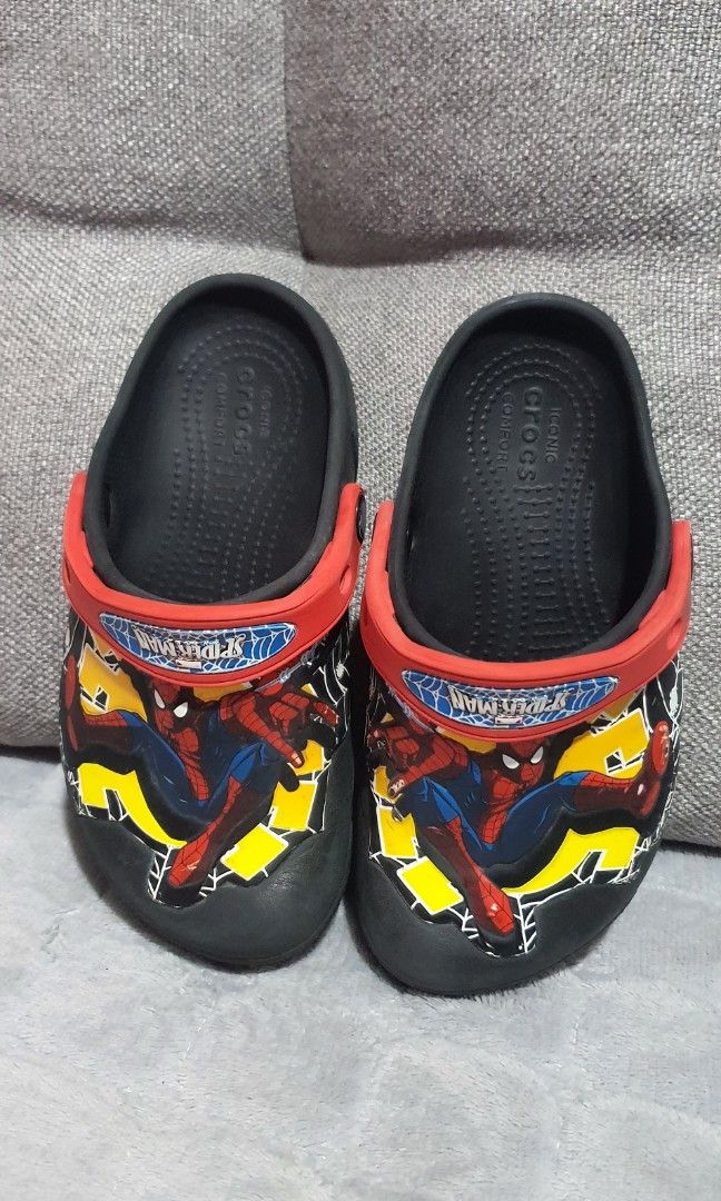Crocs kids Spiderman Limited Edition Light up Clogs C12, Babies & Kids ...