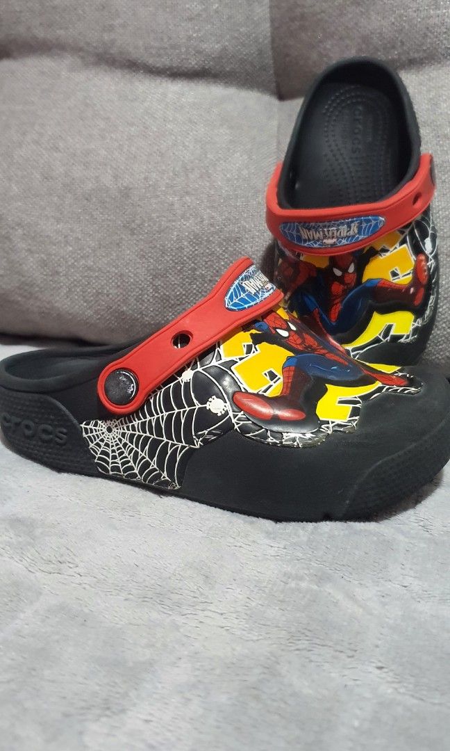 Crocs kids Spiderman Limited Edition Light up Clogs C12, Babies & Kids ...