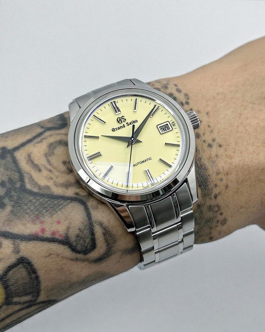 Custom GS Seiko Mod 39mm SBGR Cream Dial on Bracelet Premium Ver., Men ...