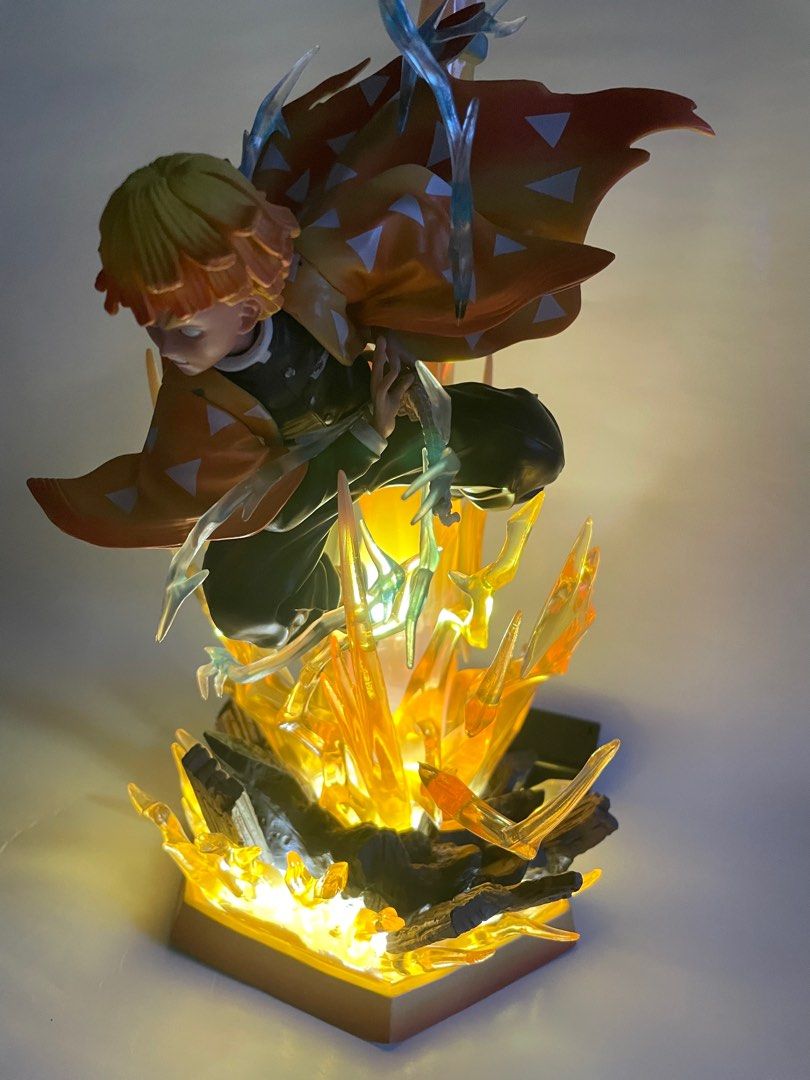 Demon Slayer Zenitsu Light Statue Figurine Anime, Hobbies & Toys, Toys ...