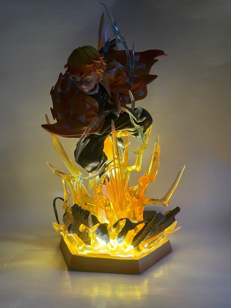 Demon Slayer Zenitsu Light Statue Figurine Anime, Hobbies & Toys, Toys ...