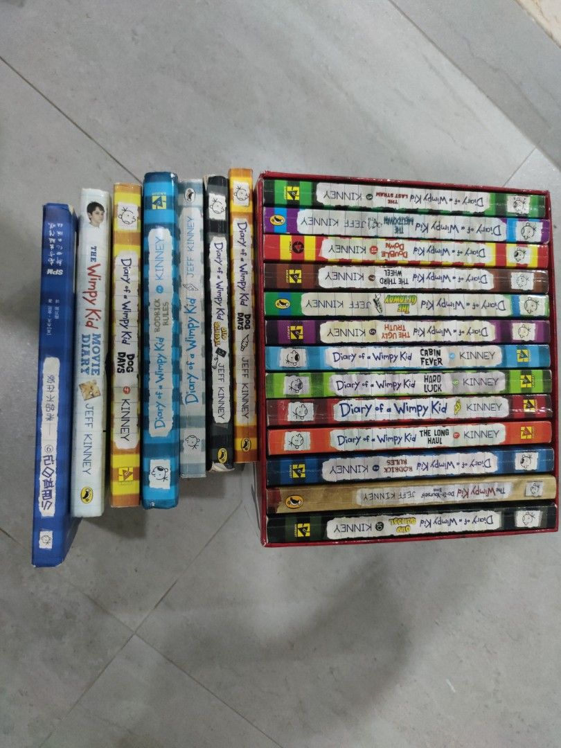 Diary Of A Wimpy Kid (set 1 to 14) plus 5 books, Hobbies & Toys, Books ...