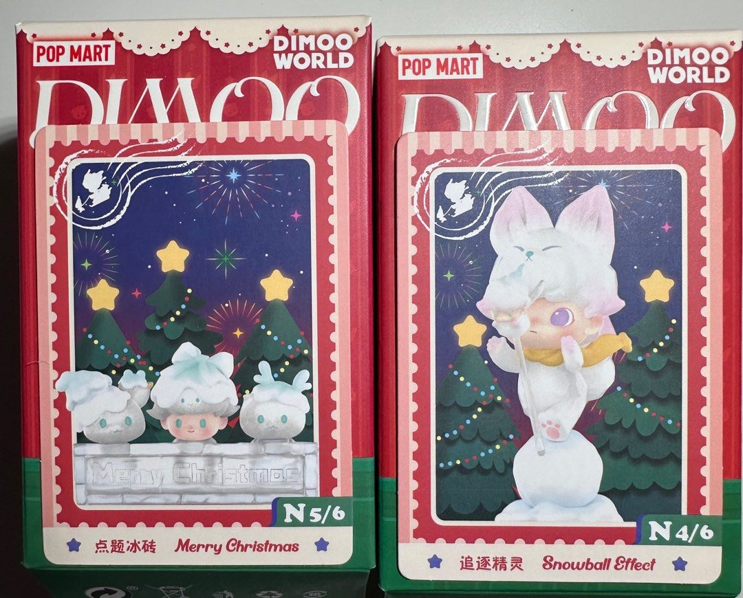 Merry Christmas and Snowball effect Dimoo Letters from Snowman Series ...