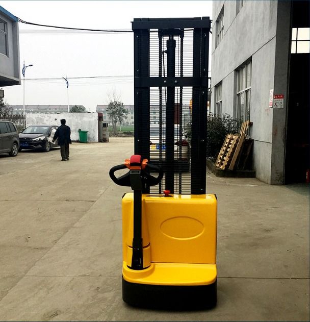 electric hand stacker 1 ton walk forklift pallet stacker, Commercial ...