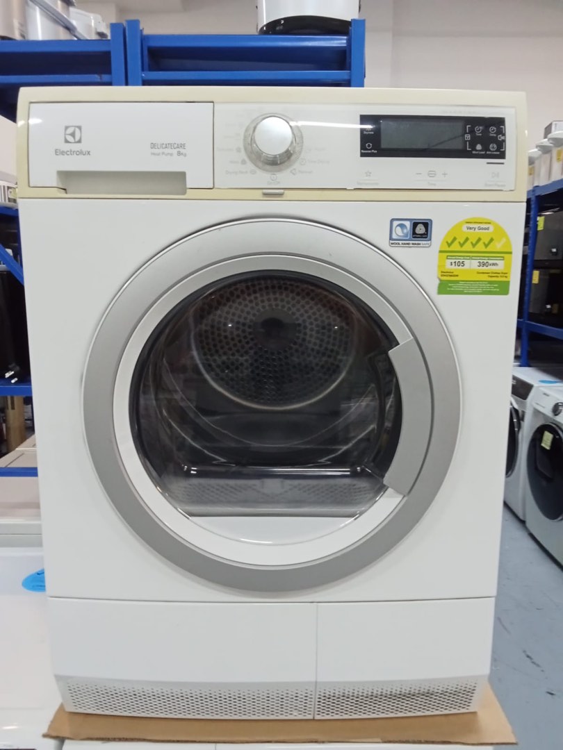 ELECTROLUX 8kg CONDENSER HEAT PUMP DRYER EDH3786GDW, TV & Home ...