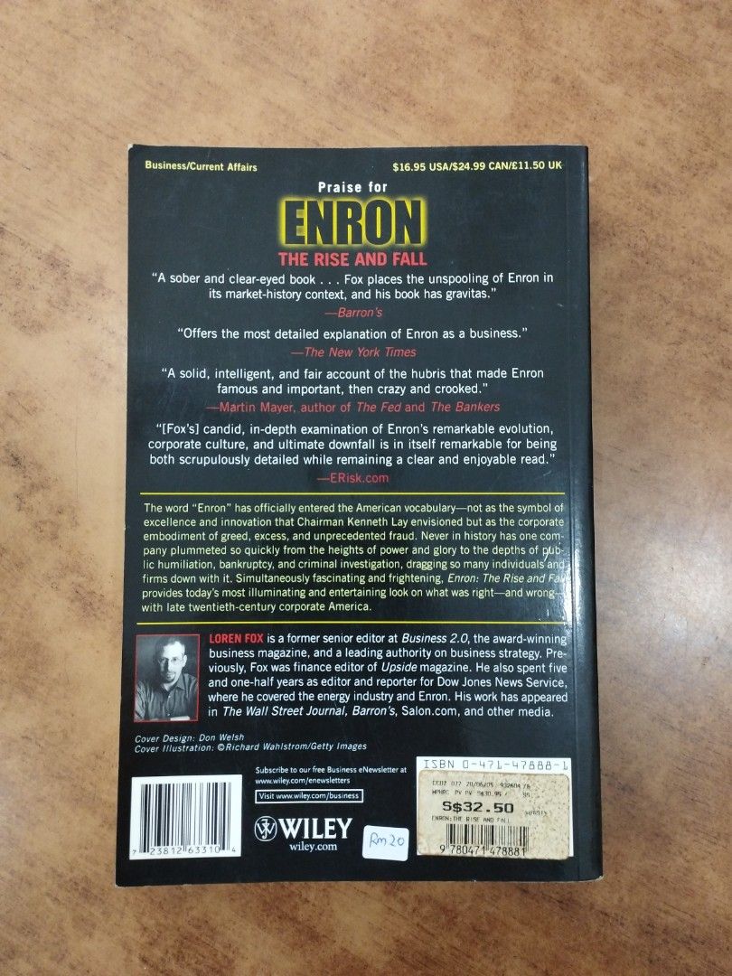 (ENG) Enron , The Rise And Fall, Hobbies & Toys, Books & Magazines ...