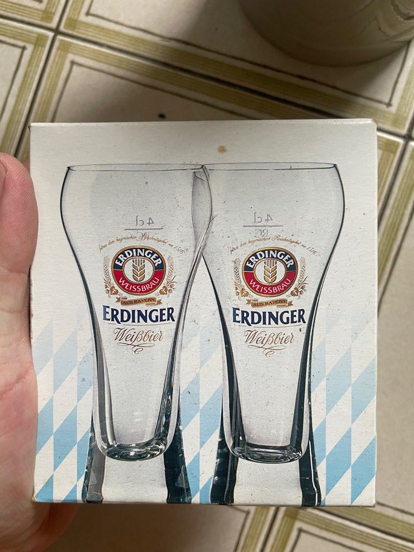 Erdinger 1L Beer Mug, Furniture & Home Living, Kitchenware & Tableware ...