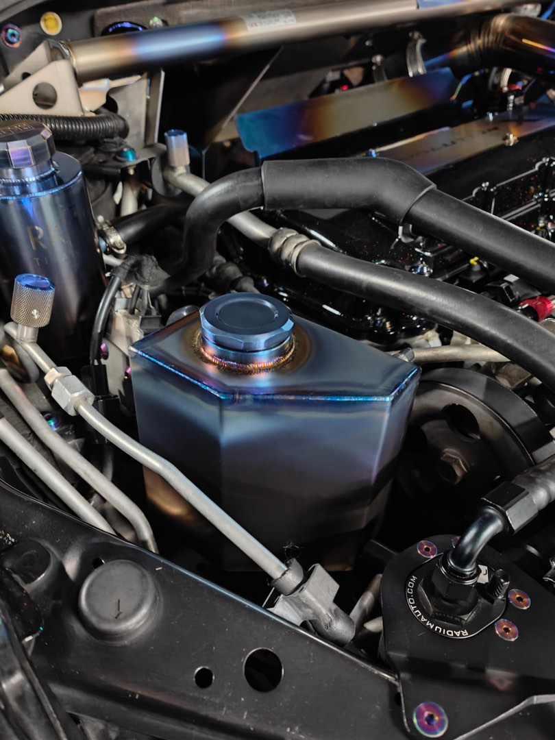 Evo X Titanium Coolant and Power Steering reservoir, Car Accessories ...