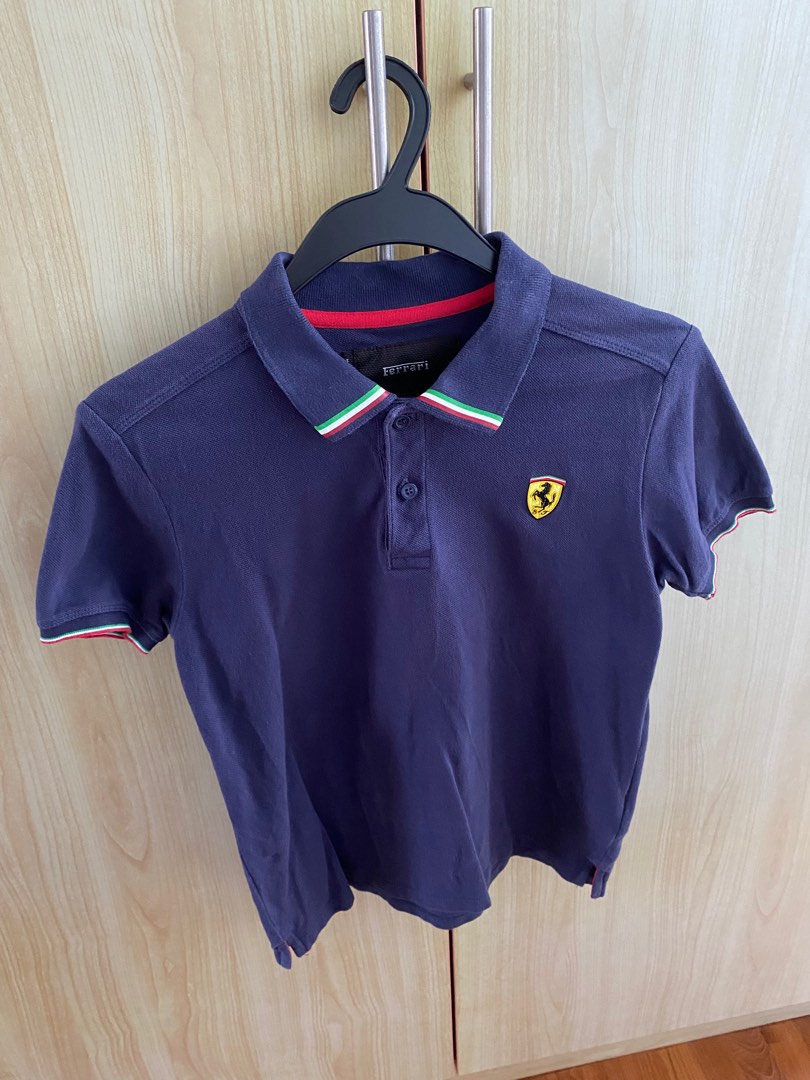 Ferrari Polo Shirt, Men's Fashion, Tops & Sets, Tshirts & Polo Shirts ...