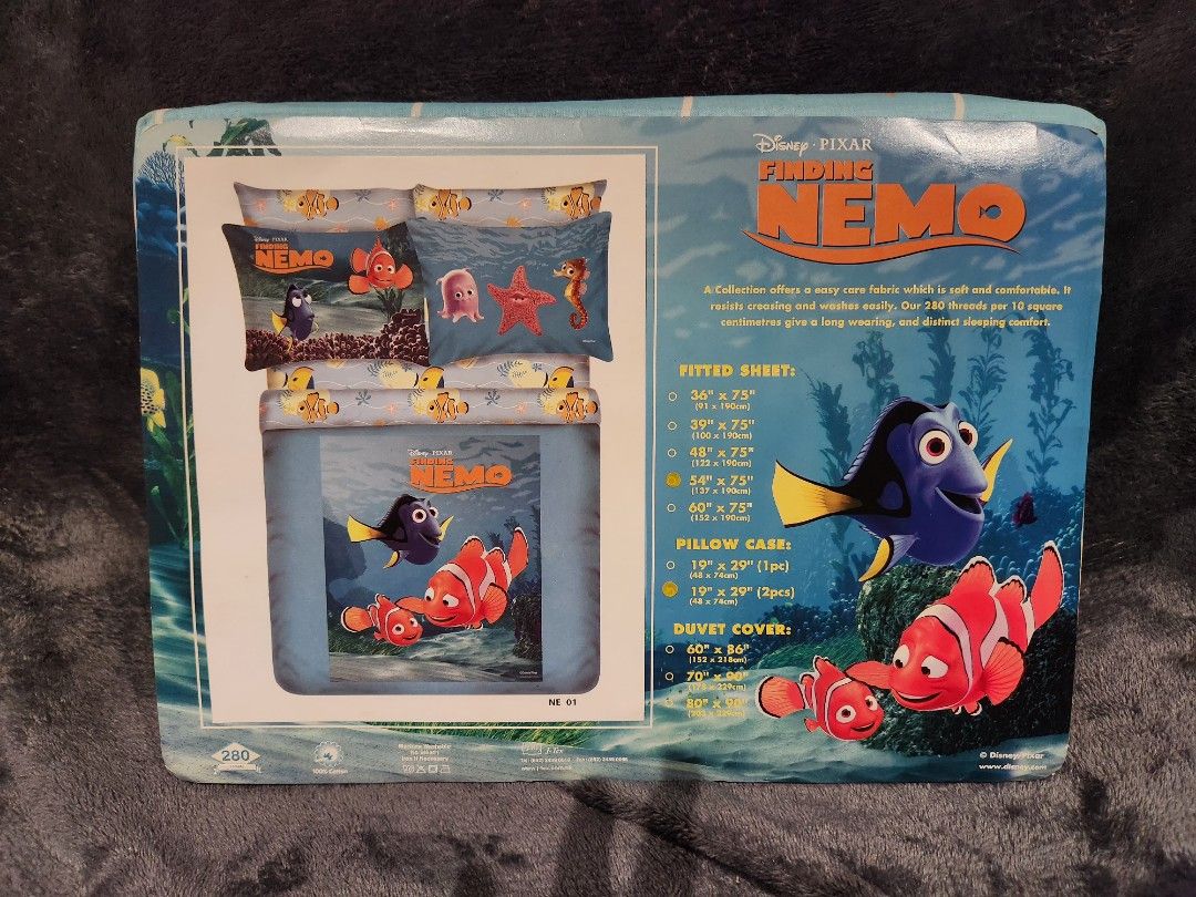 Disney Finding Nemo Bed Fitted Sheet, Furniture & Home Living ...