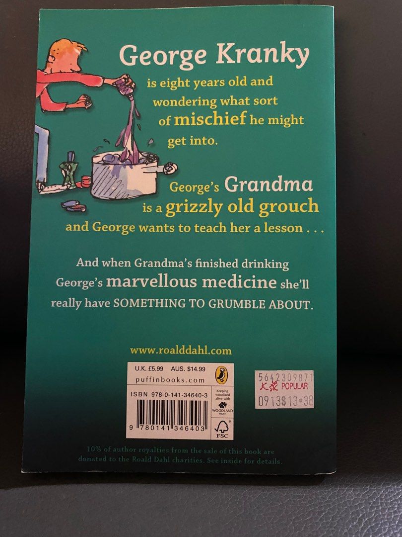 George marvellous medicine by roams Dahl, Hobbies & Toys, Books ...