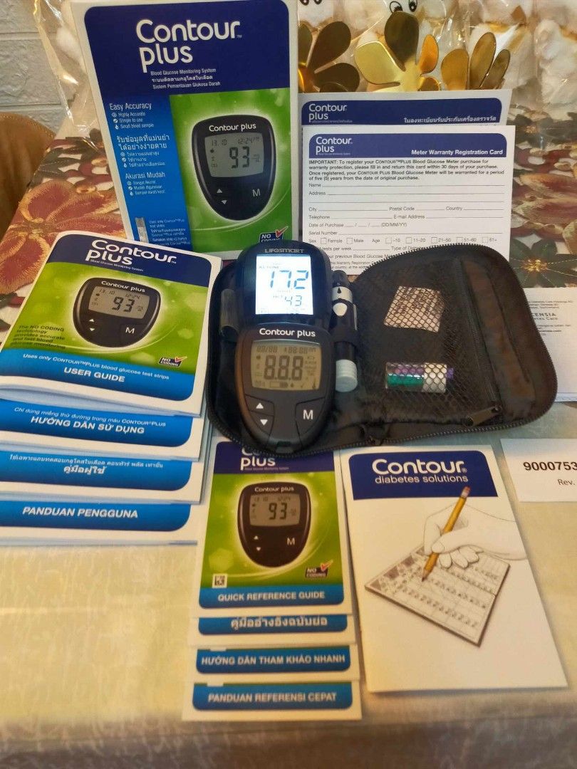 GLUCOMETER DEVICE CONTOUR PLUS, Health & Nutrition, Medical Supplies ...