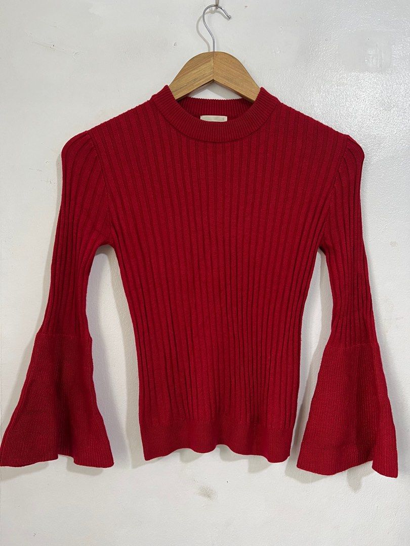 GU x UNIQLO knitted longsleeve, Women's Fashion, Tops, Blouses on Carousell