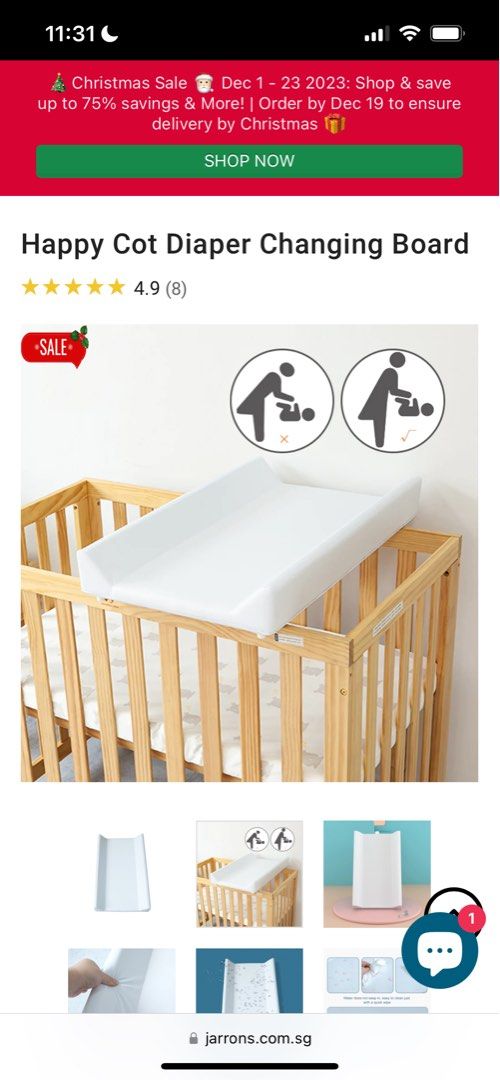 Happy Cot Diaper Changing Board, Babies & Kids, Baby Nursery & Kids ...