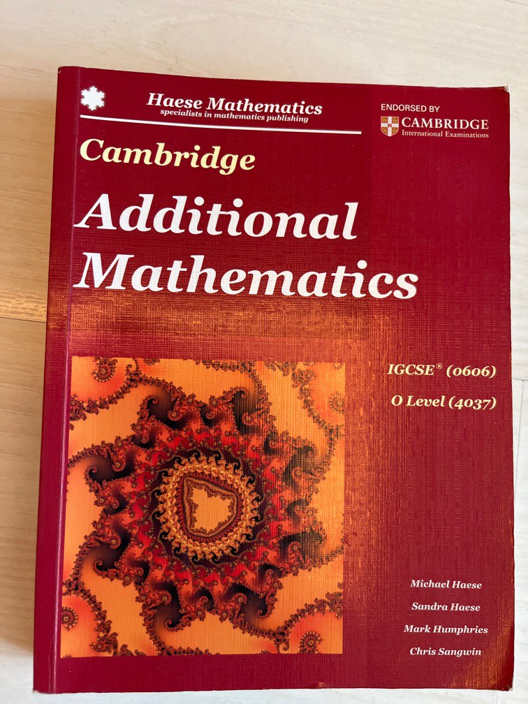 IGCSE Additional Mathematics Textbook Hobbies Toys Books