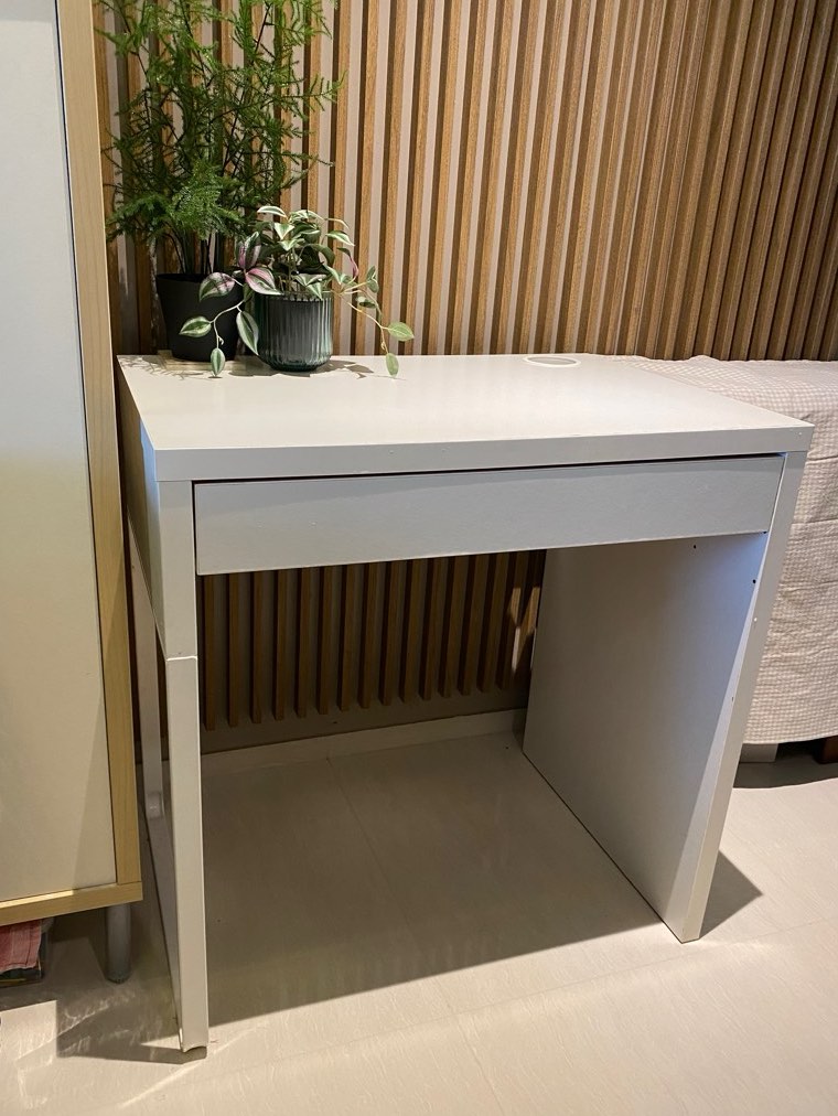 Ikea MICKE Desk, white, 73x50 cm, Furniture & Home Living, Furniture ...