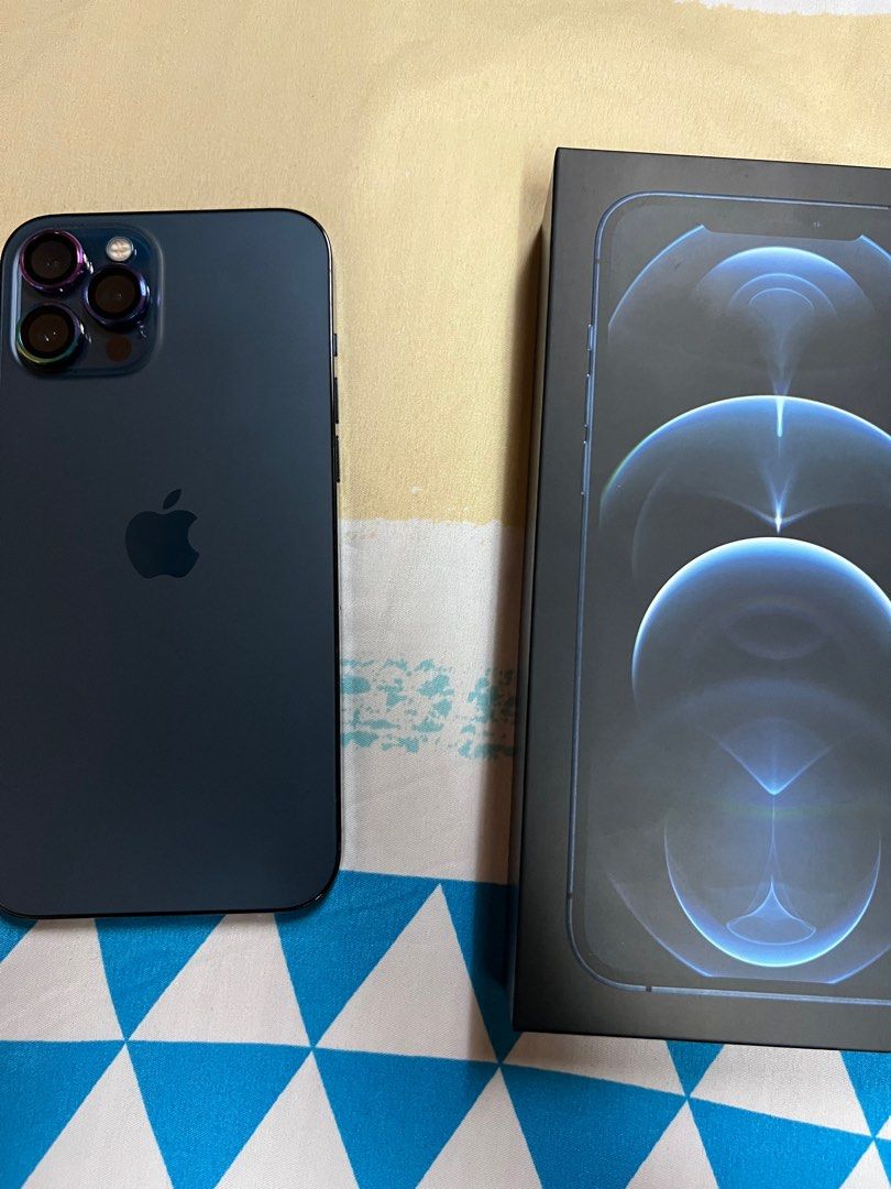 iPhone 12 Pro Max Pacific Blue 128GB, Mobile Phones & Gadgets, Mobile ...