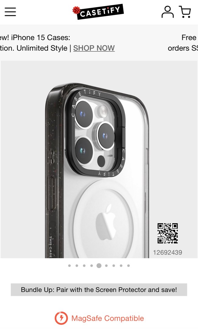 Casetify iphone 15 pro Impact Ring Stand Case MagSafe Compatible, Mobile Phones & Gadgets ...