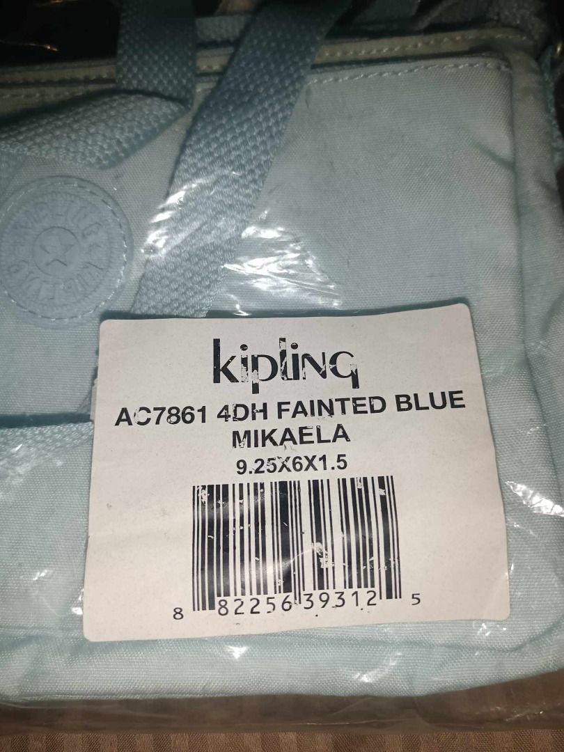 KIPLING FAINTED BLUE MIKAELA, Women's Fashion, Bags & Wallets, Cross ...