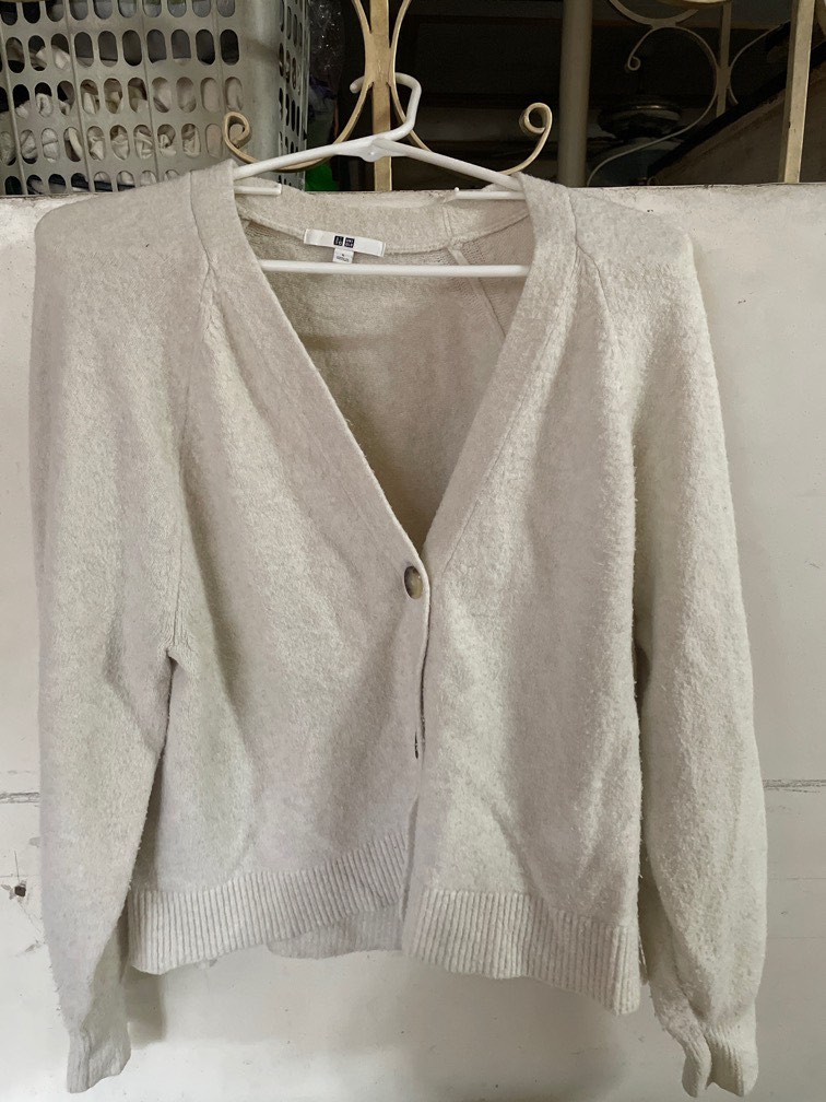UNIQLO Knit Jacket, Women's Fashion, Coats, Jackets and Outerwear on ...