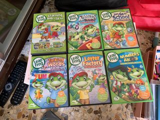 Leapfrog Learning DVD (math adventure, word caper, math circus) + CD ...
