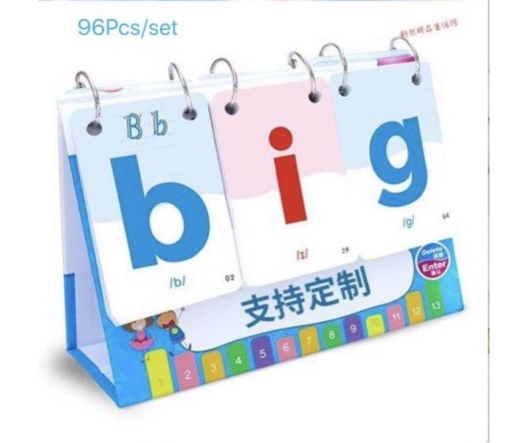 Learning English phonics flash card Set ( box), Hobbies & Toys, Toys ...