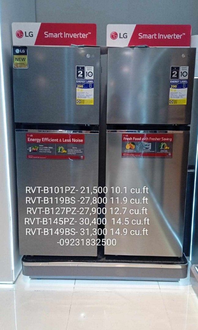 LG INVERTER REFRIGERATOR GRB202SQBB RVT B083DG RVT-B083PZ RVT-B083BS ...